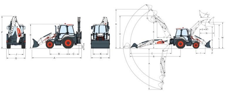 Bobcat B730 M Backhoe Loader Specs, Weight & Dimensions at Equipment Wiki